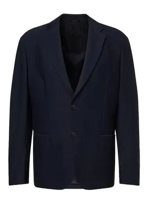 Giorgio Armani Crêpe Blazer - Blue