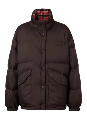 Miu Miu Reversible Down Jacket - Brown