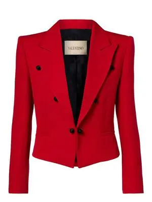 Valentino Garavani Virgin Wool Blazer - Red