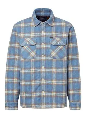 Polo Ralph Lauren Plaid Wool-blend Flannel Shirt - Blue