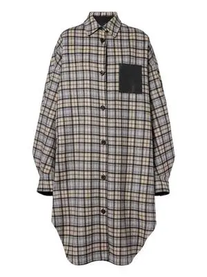 Loewe Reversible Wool And Cashmere Coat - Grey