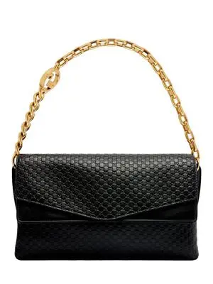 GUCCI Interlocking G Large Leather Shoulder Bag