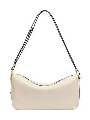 Gucci Half Horsebit Medium Shoulder Bag - White
