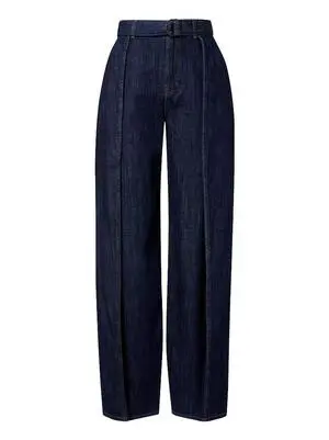 LOEWE Belted High-Rise Wide-Leg Jeans