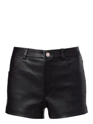 Stouls Roxie Leather Shorts - Black