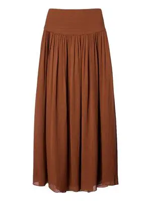JOSEPH Gathered Midi Skirt