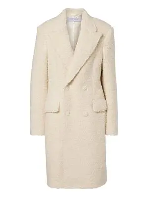 Gabriela Hearst Cashmere And Silk Double-breasted Coat - White