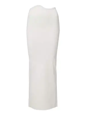 Christopher Esber Maparadita Jersey Midi Skirt - White