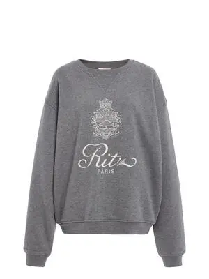 FRAME Cotton-blend Sweatshirt - Grey
