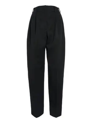 Givenchy Double-pleated Low-waisted Wool Trousers - Black