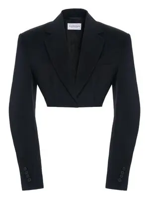 Givenchy Cropped Cocoon Tuxedo Jacket - Black