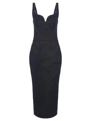 Givenchy Denim Midi Dress - Dark Wash