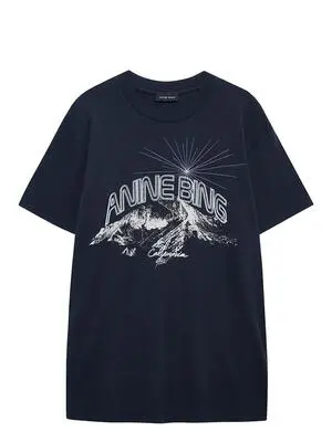 ANINE BING T-shirt Walker Tee California - Vintage Black