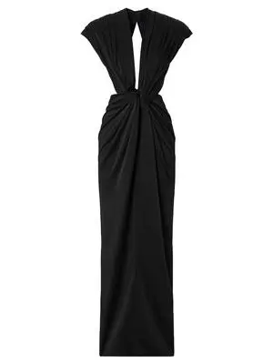 Stella McCartney Open-back Draped Twisted Gown - Black