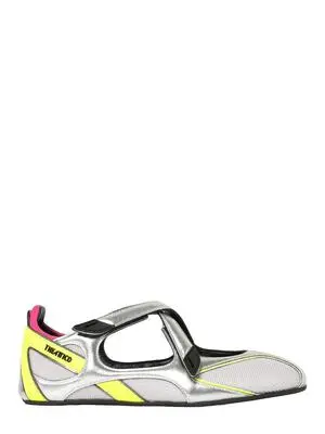 Attico Ballet Flats - Silver