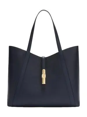 Furla Furla Tote Bag With Gold Tone Clasp Ink