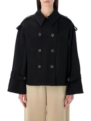 BY MALENE BIRGER Collared Jacket - Black