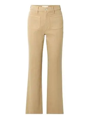 MOTHER Brooke Sneak High-Rise Bootcut Jeans Camel