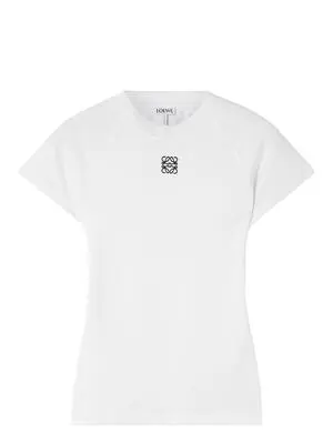 Loewe Anagram Embroidered T-shirt - White