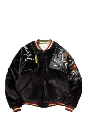 Kapital Velveteen Bomber Jacket - Black