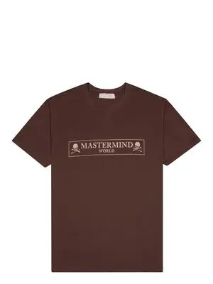 MASTERMIND Boxed Logo Short-sleeve Tee - Brown