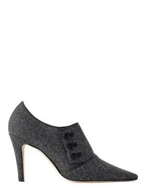 Manolo Blahnik Perluja 90 Tweed Pumps - Gray