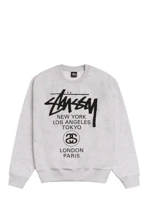 StÜssy World Tour Crew - Grey