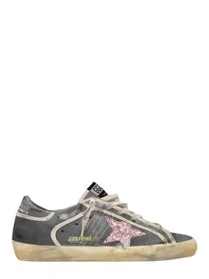 GOLDEN GOOSE Superstar Glitter Star Sneakers - Grey