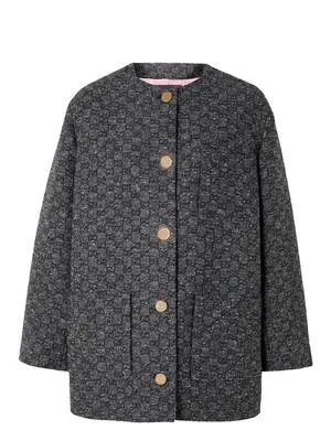Gucci Wool-blend Tweed Jacquard Jacket - Black