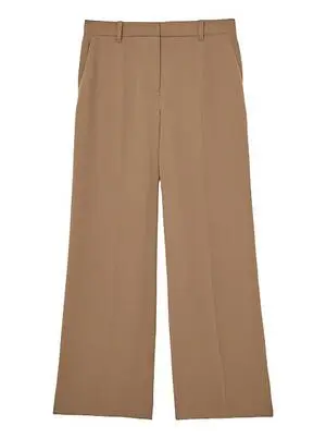 REISS Wide-leg Stretch-woven Trousers - Camel