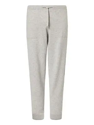 Sunspel Lounge Cashmere Jogging Bottoms - Grey Melange