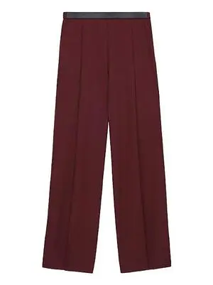 LOEWE Leather-Patch Wool Trousers