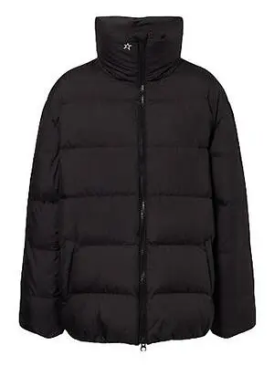 Perfect Moment Funnel-neck Shell-down Puffer Jacket - Black