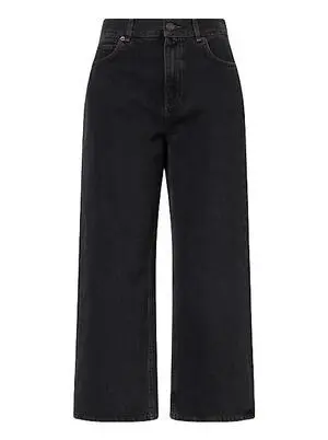 ME+EM Straight-leg Relaxed-fit Denim Jeans - Warm Black