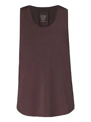 Sweaty Betty Soft Flow Studio Racer Tank Top - Sable Brown