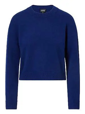 ME+EM Cropped Cashmere Jumper - Jewel Blue