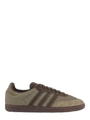 Adidas Samba Og Knitted And Suede Trainers - Orbit Green Cargo Br
