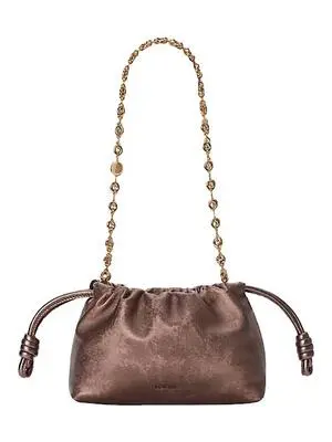 Loewe Mini Flamenco Leather Shoulder Bag - Bronze
