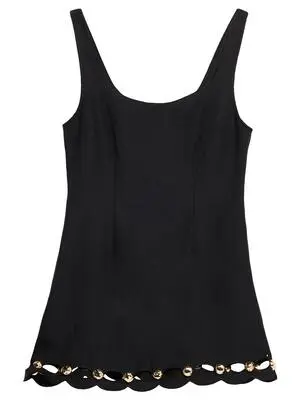Simkhai Lindley Linen-blend Mini Dress - Black