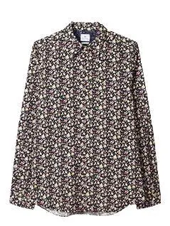 Paul Smith Good Fortune Floral' Tailored-fit Shirt - Black