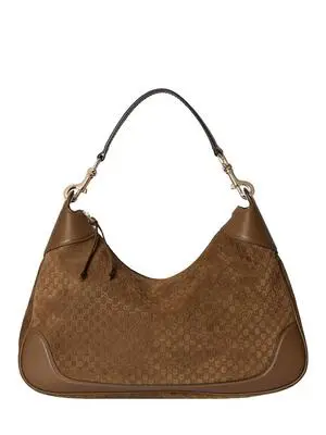 Gucci B Medium Shoulder Bag - Brown