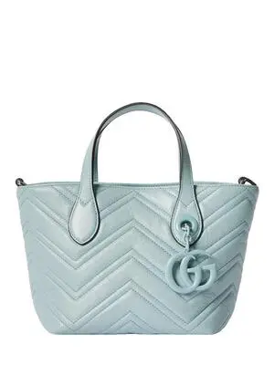 Gucci Gg Marmont Small Tote Bag - Blue