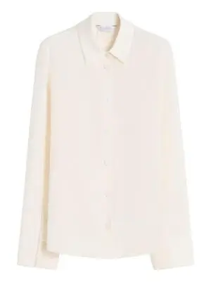 Max Mara Silk Crêpe De Chine Shirt - Ivory