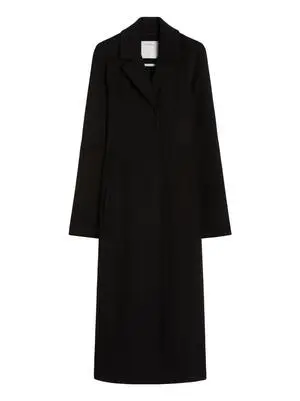 Max Mara Slim-fit Long Wool Coat - Black