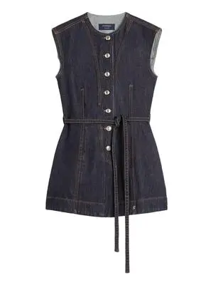 Max Mara Sleeveless Denim Top - Midnightblue