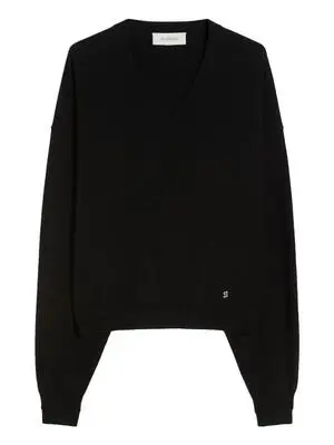 Max Mara Relaxed-fit Wool And Cashmere Sweater - Black