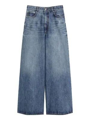 Max Mara Oversized Wide-leg Jeans - Midnightblue
