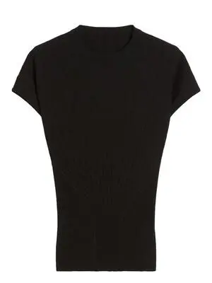 Max Mara Rib-knit Viscose Sweater - Black