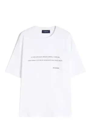 Max Mara Printed Cotton T-shirt - Optical White