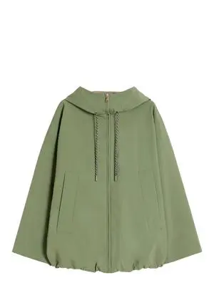 Max Mara Water-repellent Technical Fabric Windbreaker - Olive Green
